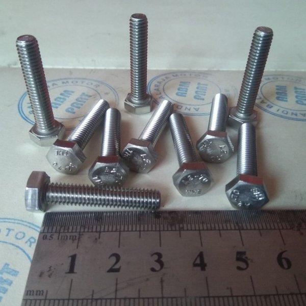 Baut Stainless Hex Bolt Ukuran M8 X 30 Atau Baut 12 Panjang 3Cm ...