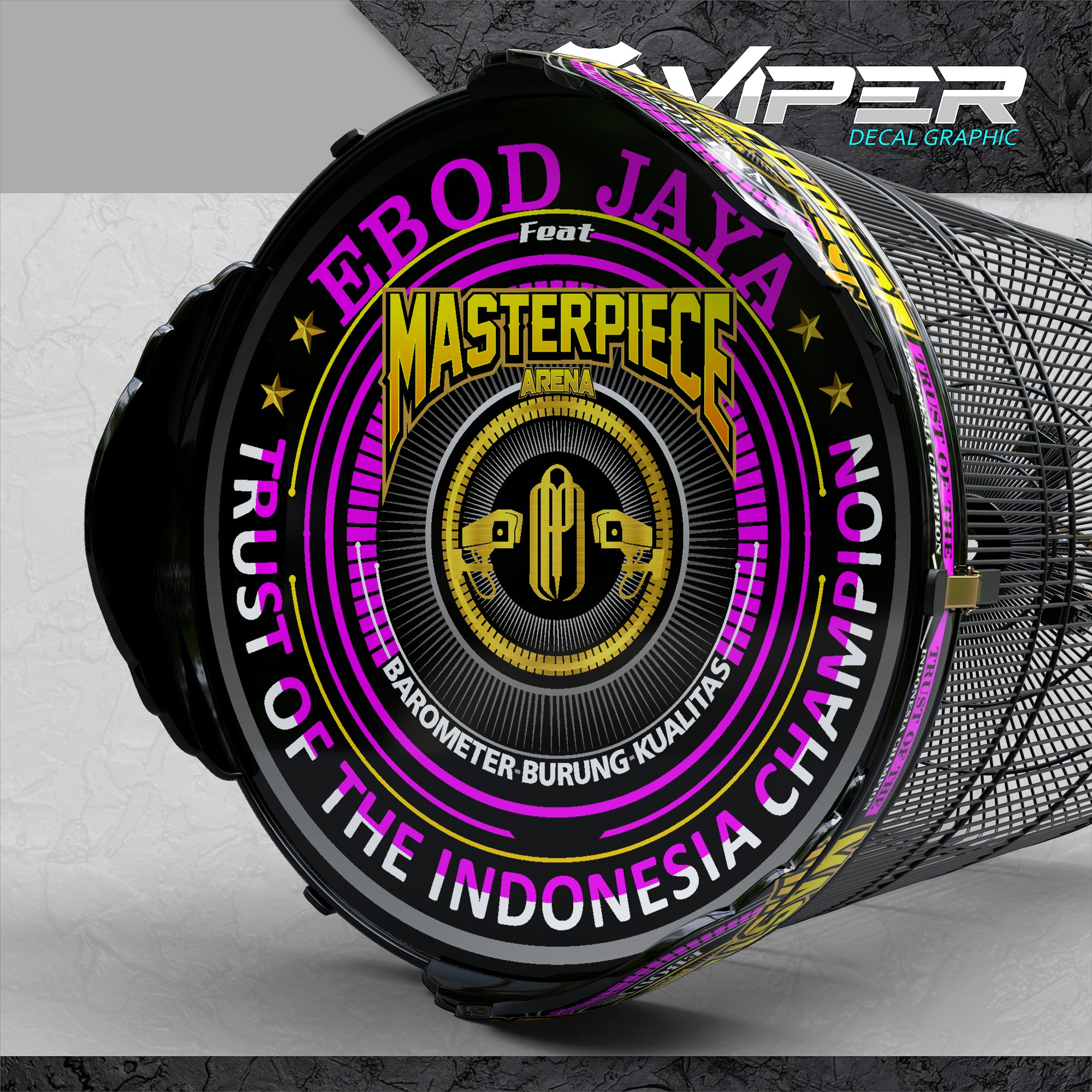 Stiker Decal Tebok Murai - MASTERPIECE INDONESIA Sangkar Burung Variasi ...