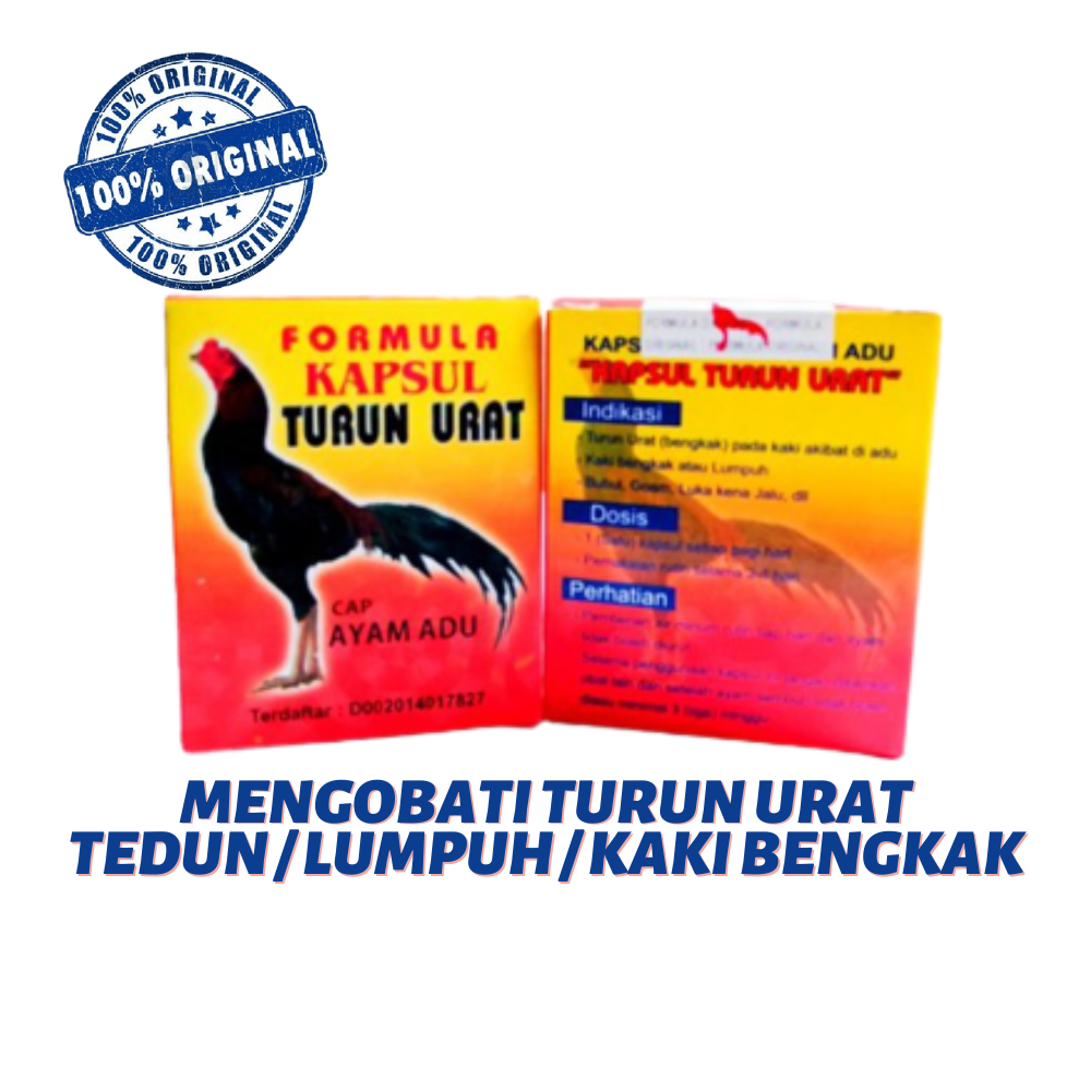 Kapsul turun urat (OREN) obat ayam lumpuh | Lazada Indonesia
