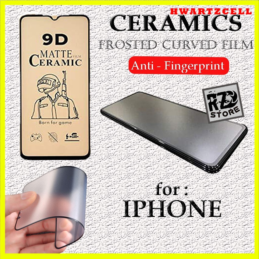 SCREEN PROTECTOR FILM MATTE CERAMIC IPHONE 6 7 8 X XS XR 11 12 PLUS PRO ...