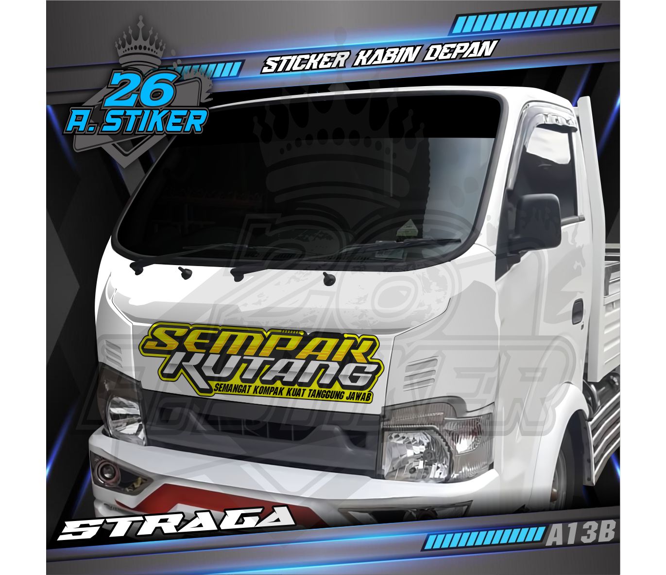 Stikerl Kabin Depan L300, FUTURA, NEW CARRY, DLL, ALL PICK UP SEMPAK ...