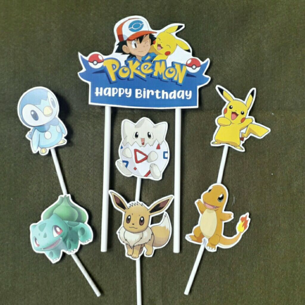 topper toper hiasan kue cake ulang tahun happy birthday karakter ...