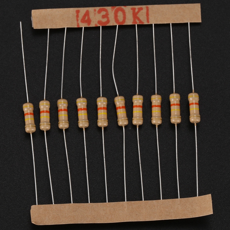 500pcs 50 Values 1/2W 0.5W 5% Carbon Film Resistors Assorted Kit Set ...