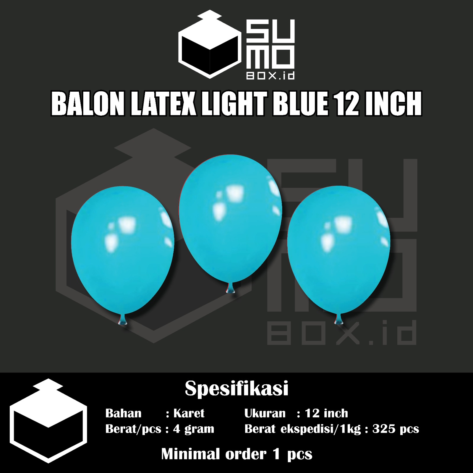 Balon Latex TEBAL ukuran 12 Inch Berat 2,8gram / Balon Ulang Tahun ...