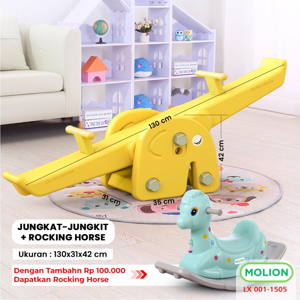Mainan Jungkat Jungkit Anak Prsotan Edukasi Anak Kuda Kudaan Jungkat ...