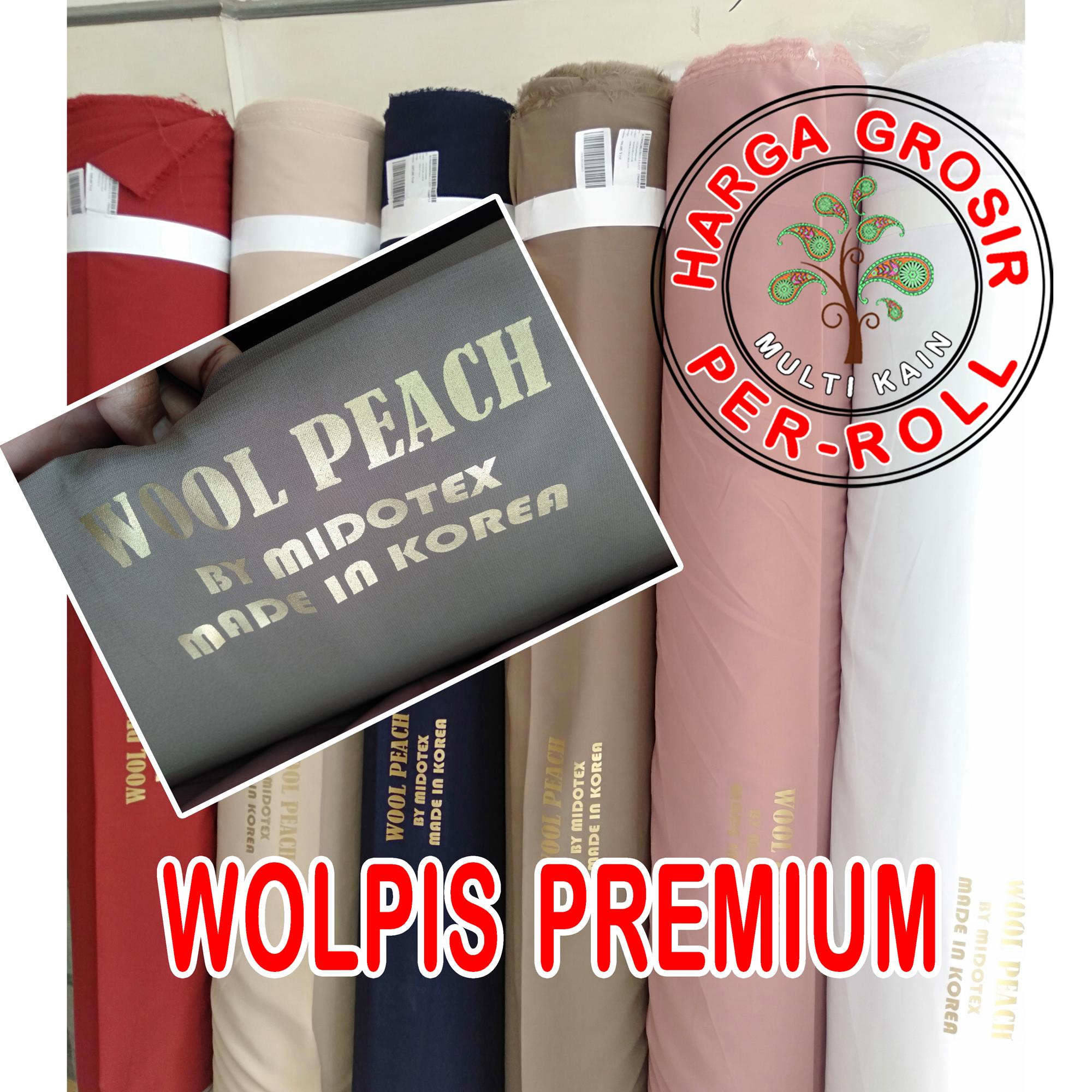 Bahan Kain Wolpis Monalisa Premium Gamis Tunik Fashion 1 Roll 50 Yard ...