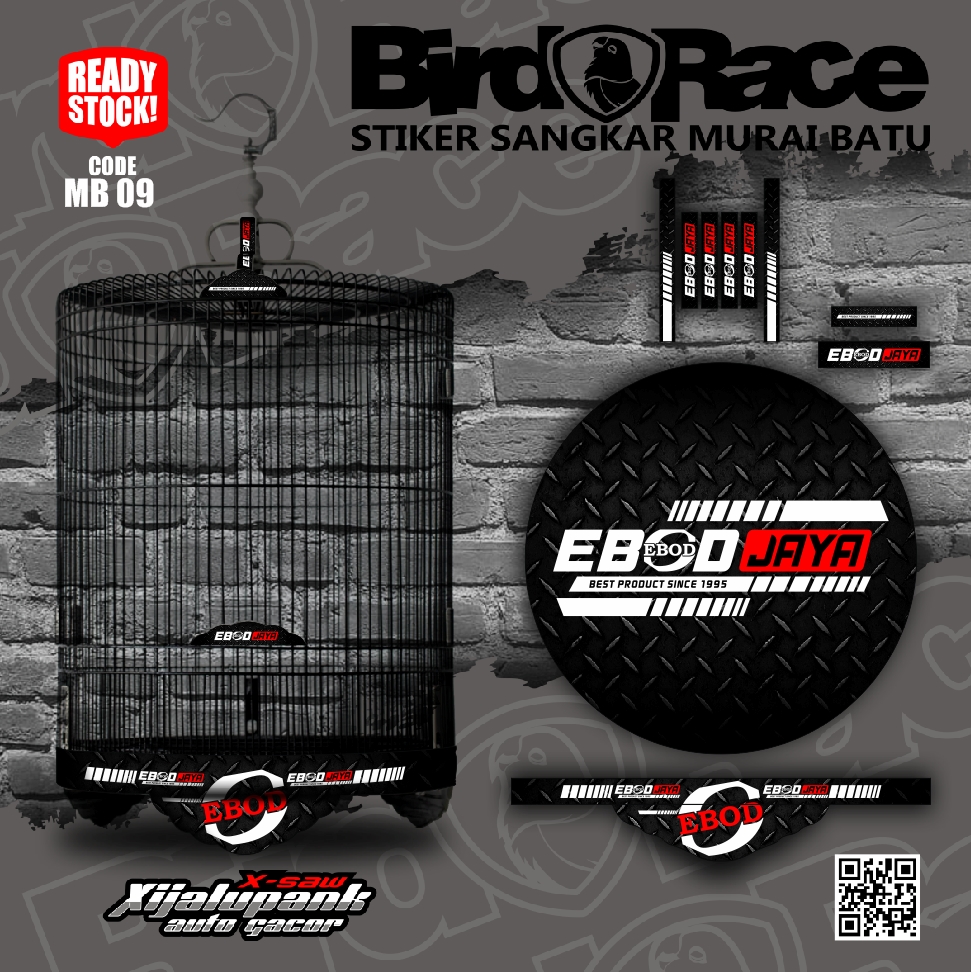 STICKER SANGKAR MURAI BATU stiker EBOD RADJA BNR Stiker Kandang (9 ...