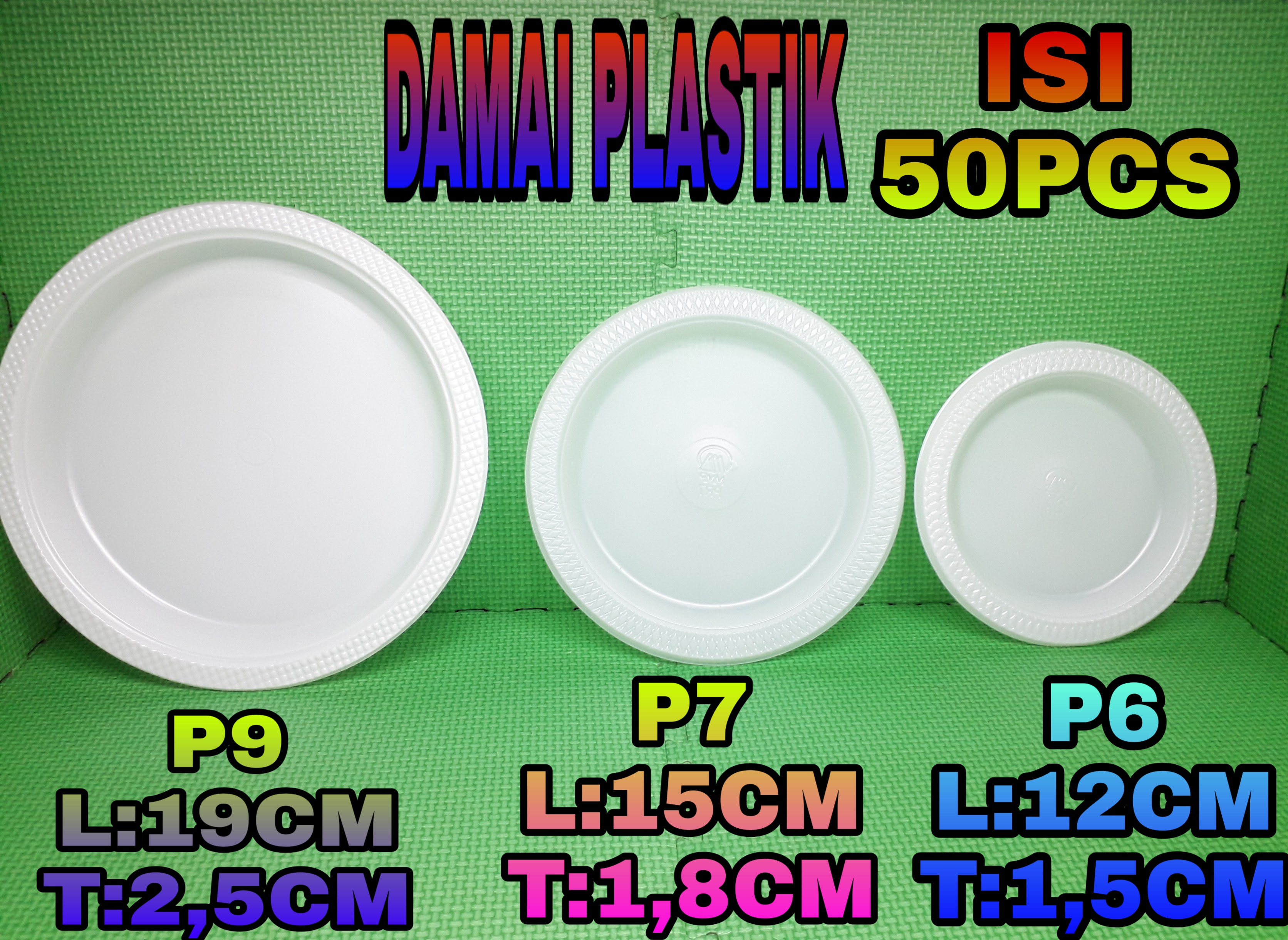 PIRING PLASTIK KECIL PIRING ACARA PIRING MAKANAN PIRING PESTA UKURAN P ...