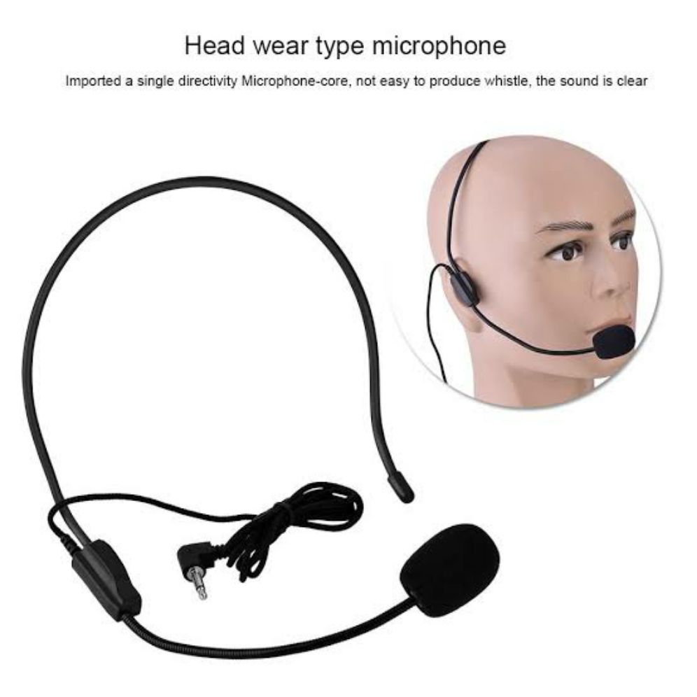 MICROPHONE JEPIT MIC KEPALA BUAT MC PIDATO COSTUMER SERVICE MIK ...