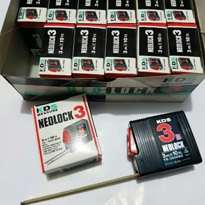 Meteran 3m /Measuring Tape KDS Neolock 3 meter/ 3meter/ 3 m | Lazada ...
