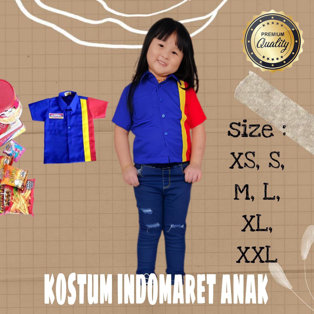 Kostum Profesi Anak Indomaret / Baju Seragam Indomaret / INDOMARET ANAK ...