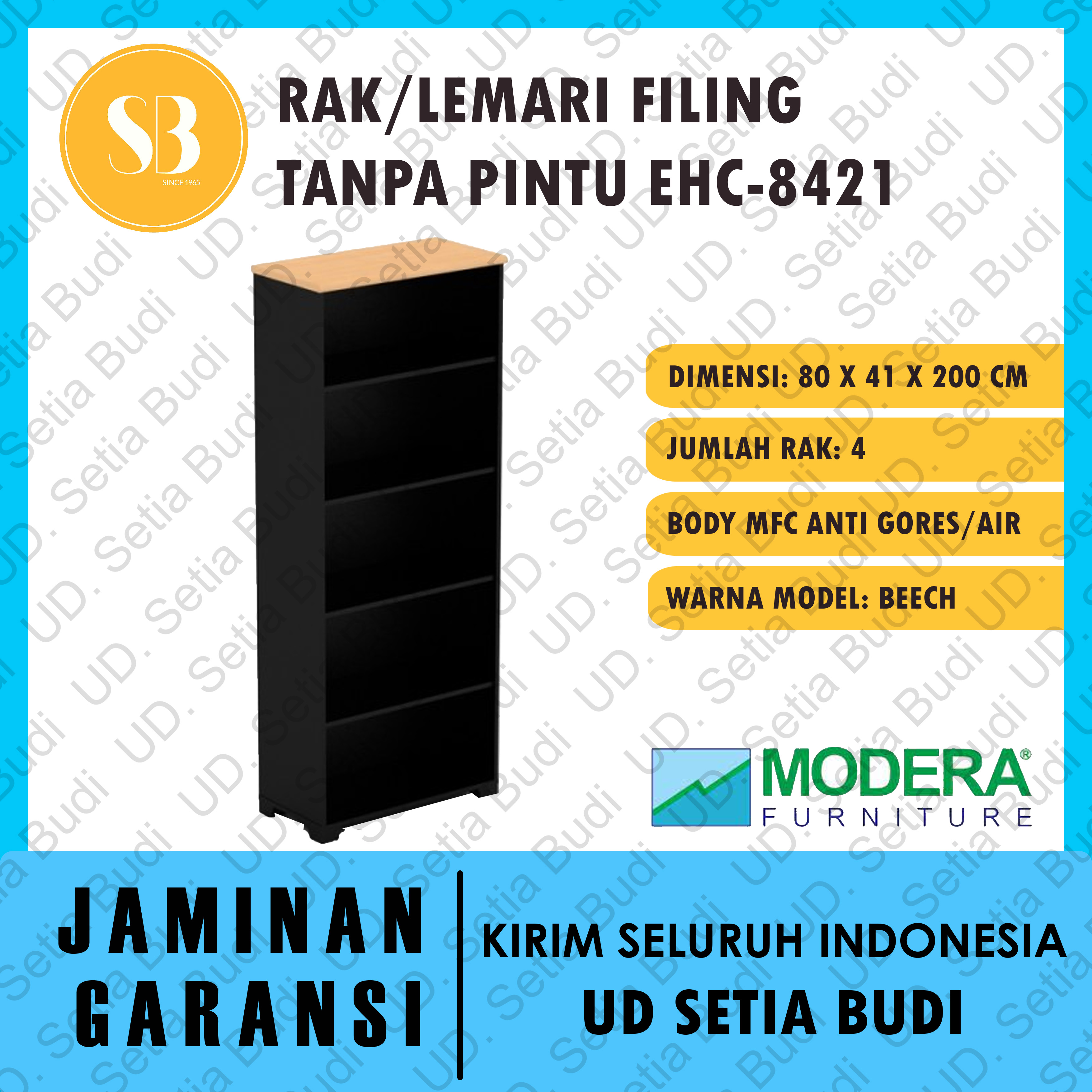 Rak Arsip / Filing Shelf Tanpa Pintu Modera EHC-8421 E-Class | Lazada ...