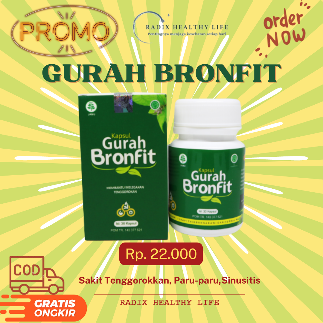 Kapsul Gurah Bronfit Naturafit SiGurah Obat Batuk Sakit Tenggorokan ...