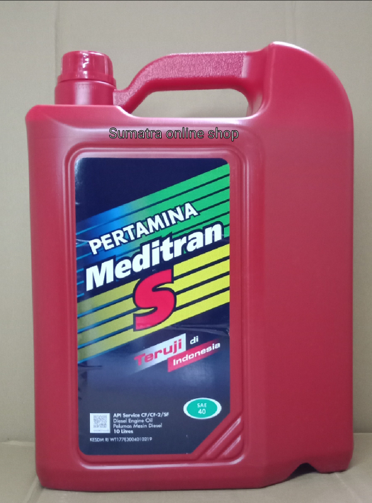 Oli Pertamina Mesin Diesel Meditran S SAE 40 10 Liter | Lazada Indonesia