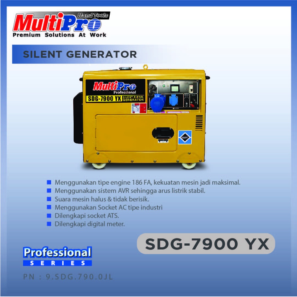 Silent diesel generator/Pembangkit listrik solar SDG 7900 YX | Lazada ...
