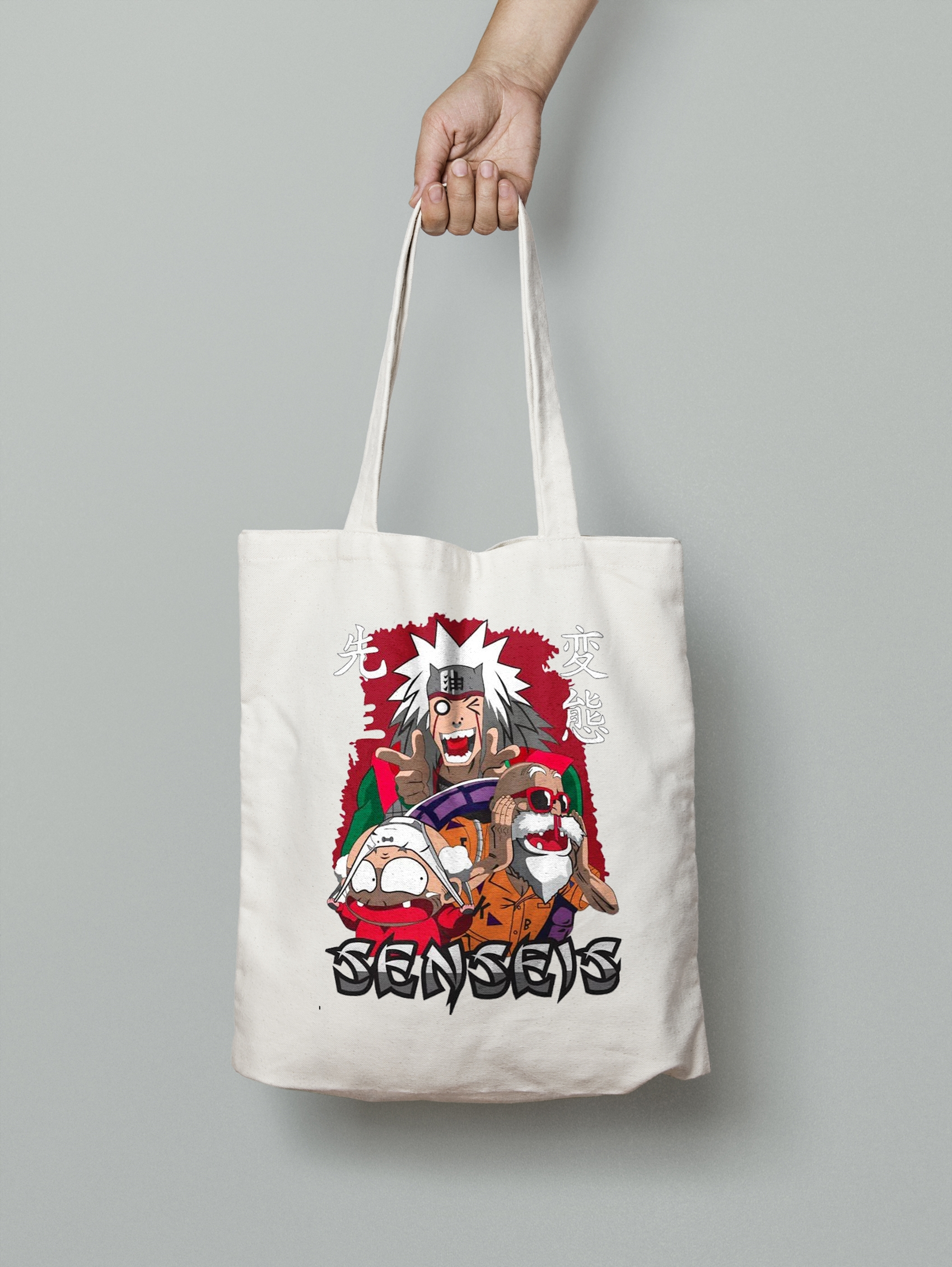 TOTEBAG CANVAS NARUTO/ Totebag Anime naruto/ tas Anime canvas costum ...