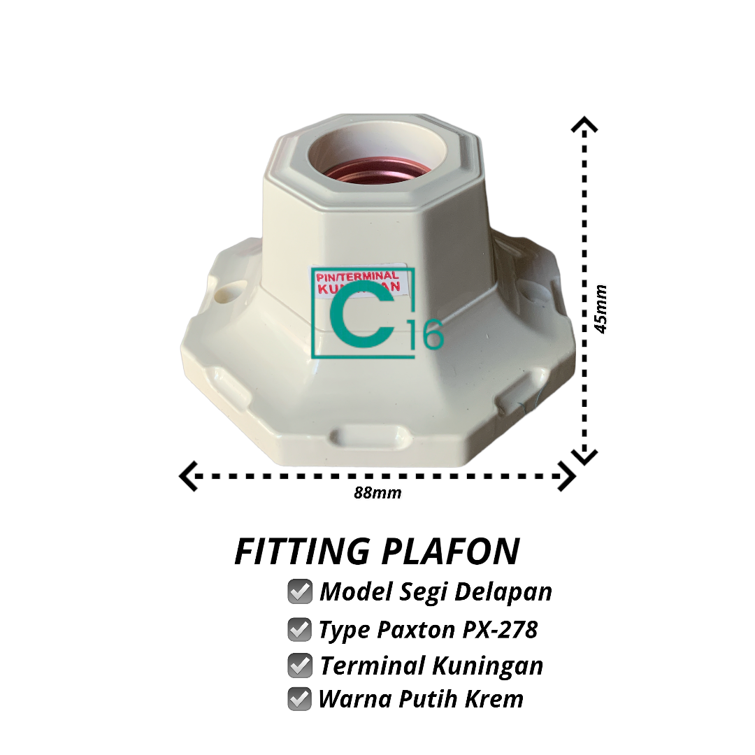 Fitting Plafon Listrik Berbagai Model Varian Fitting Plafon Tempel ...