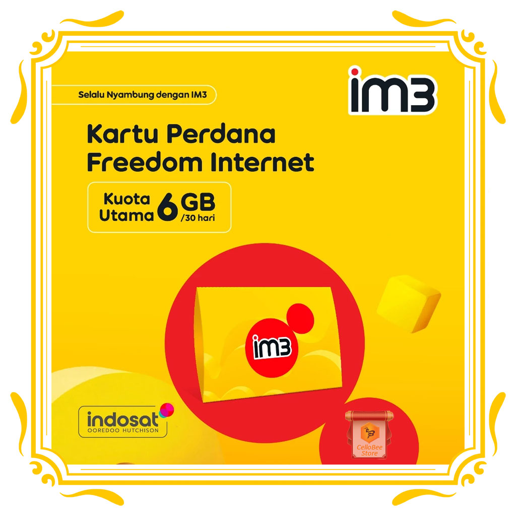 IM3 Freedom Internet 6GB 30 Hari | Kartu Perdana | Area Jabodetabek ...