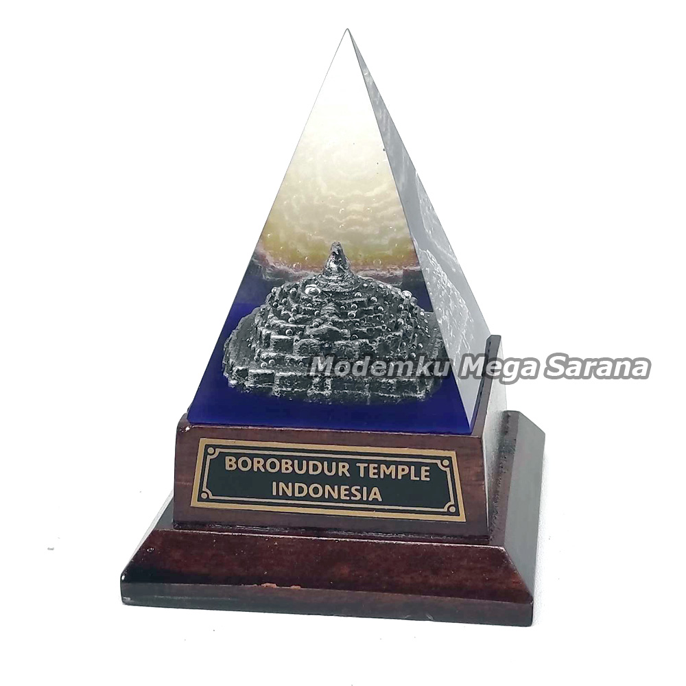 Souvenir Miniatur Candi Borobudur Tempel Limas 7x7x10 cm Oleh Oleh Khas ...