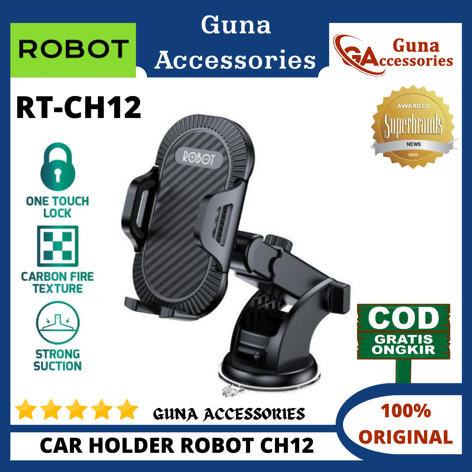 Car Holder Robot RT-CH12 | Lazada Indonesia