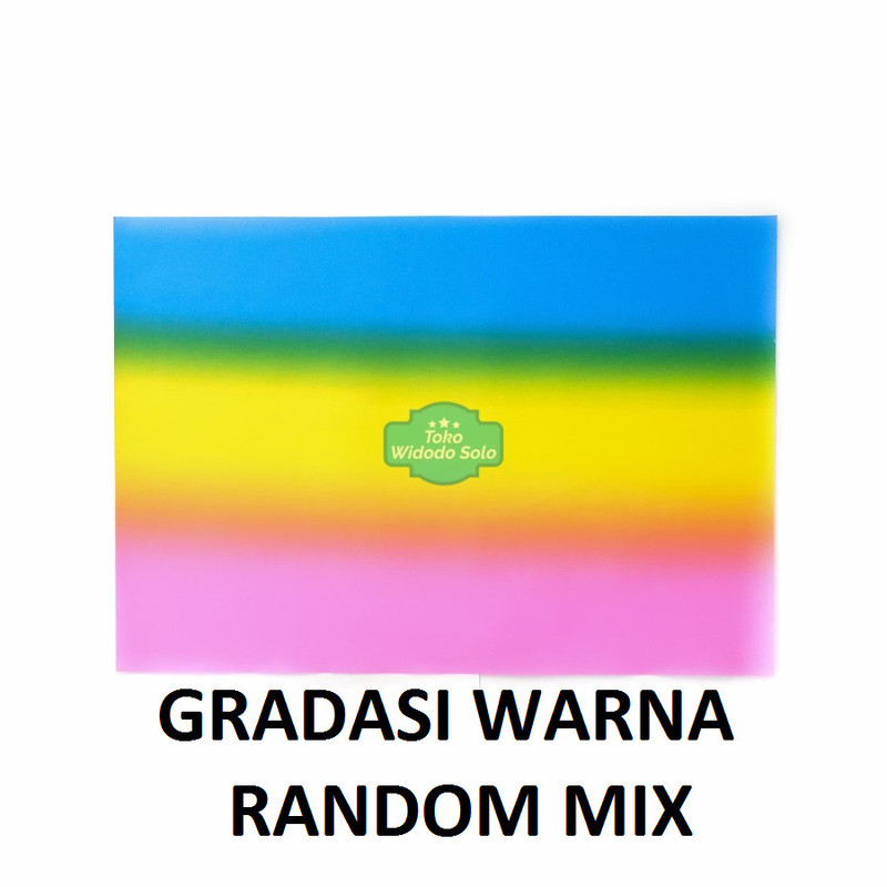 Kertas Asturo Gradasi Tiga Warna Warni Dekorasi Prakarya 40x60cm - 1 ...
