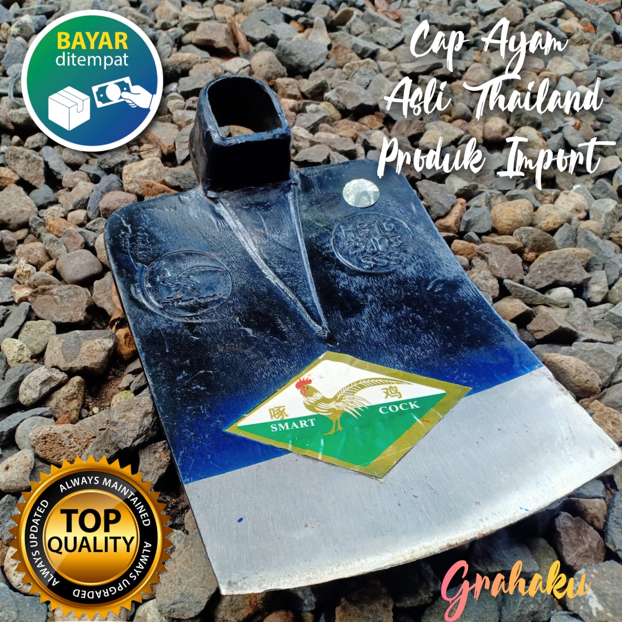 Cangkul Cap Ayam Jago Asli 100% - Cangkul Anti Lengket Produk Import ...