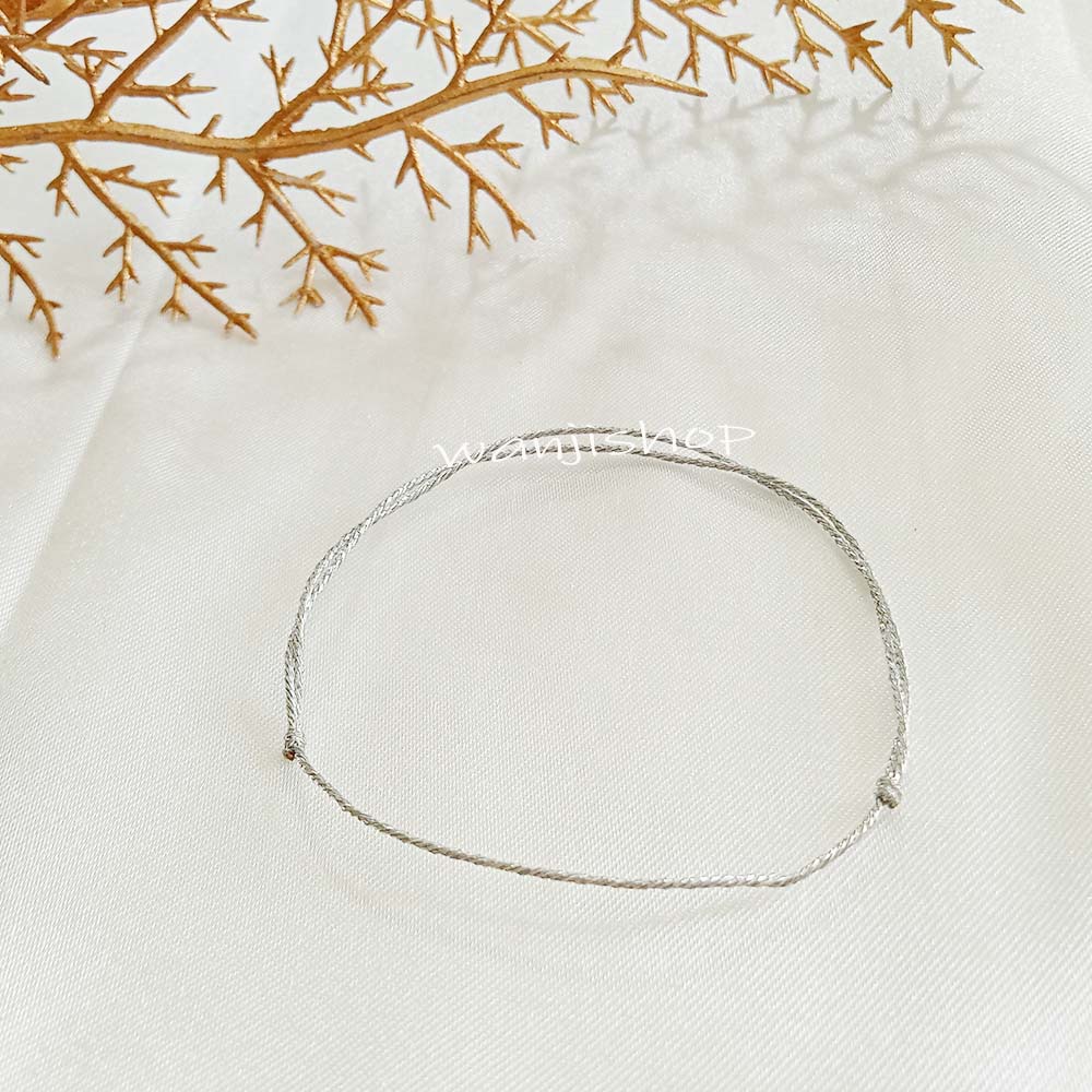 GP-08 GELANG BENANG KILAP Gelang Super Simple Cute Simple Knot Super ...