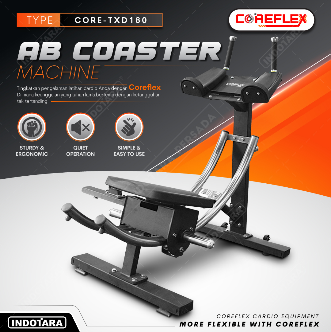 Coreflex AB Coaster Alat Fitness Pembentuk Otot Perut CORE-TXD180 ...