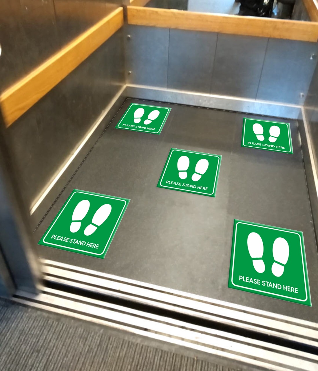 STIKER LIFT SOCIAL DISTANCING UKURAN 45 X 45 | Lazada Indonesia