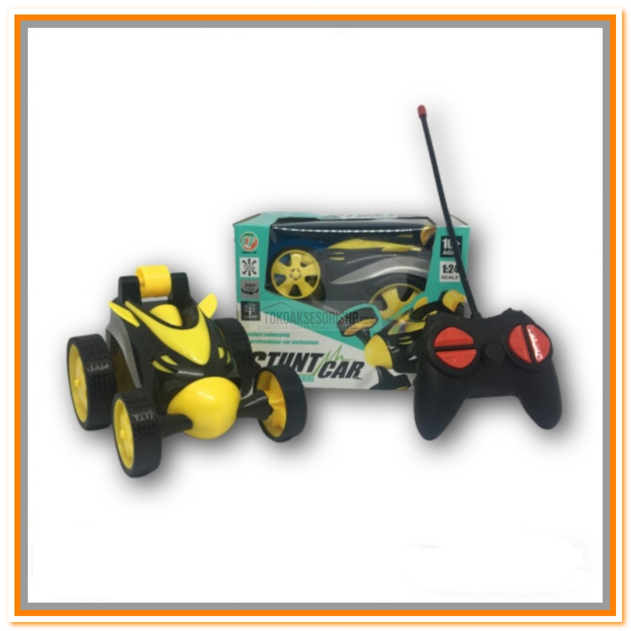 MAINAN MOBIL MOBILAN ANAK STUNT CAR JUNGKIR BALIK BUMP 360° RC | Lazada ...