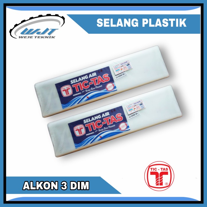 Selang Plastik alkon 3 dim Pompa Air Irigasi 50 meter Tic-Tas | Lazada ...