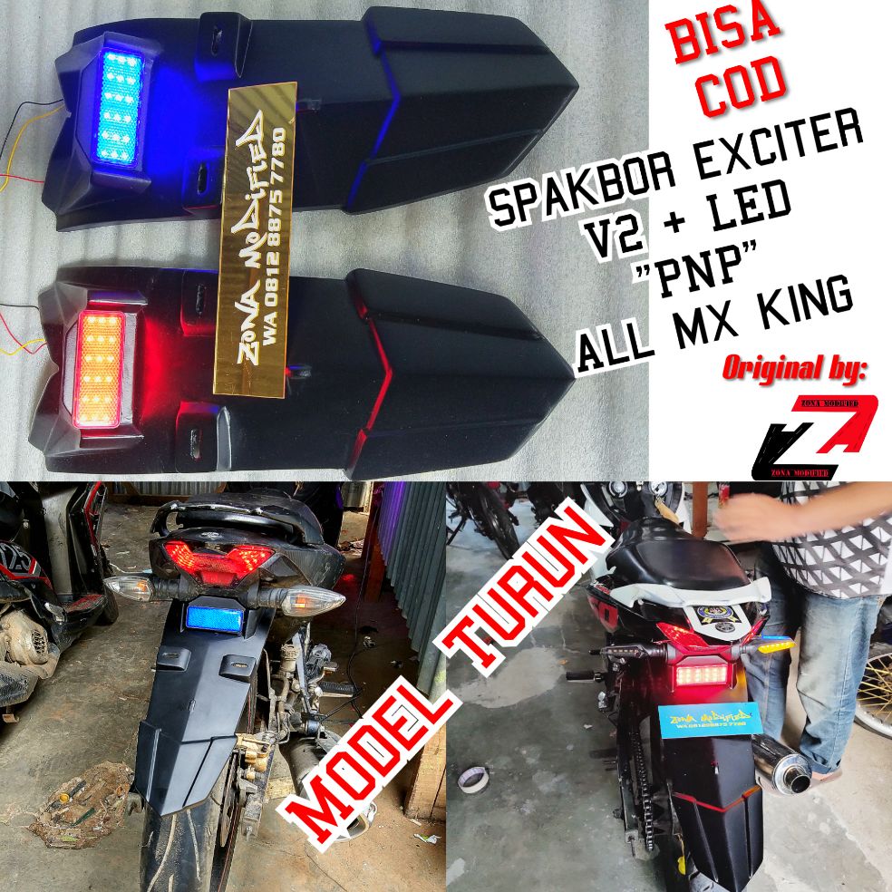 spakbor exciter mx king model turun + led | Lazada Indonesia