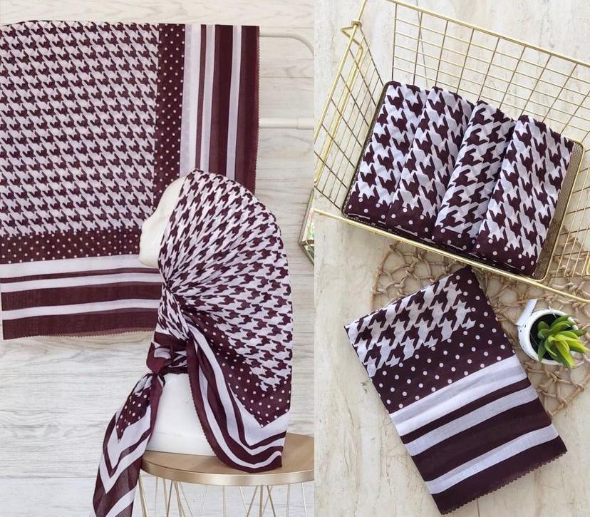 HIJAB VOAL SEGIEMPAT MOTIF SORBAN / HIJAB MOTIF BATIK | Lazada Indonesia