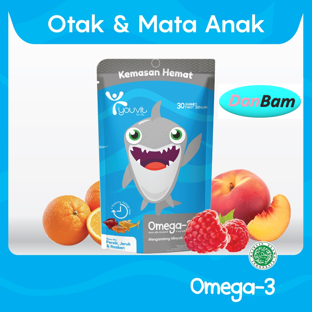 Youvit Gummy Multivitamin Omega-3 Anak 1 Pouch Isi 30 | Lazada Indonesia