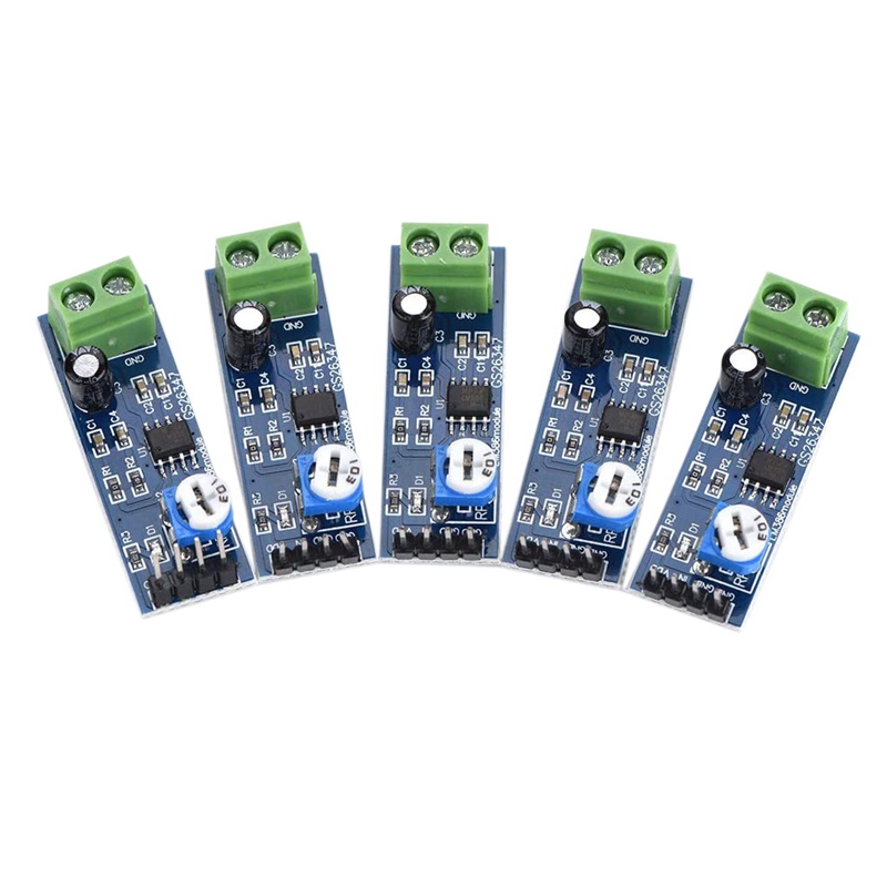 5 Pcs LM386 Audio Power Amplifier Module 200 Times Gain Amplifier Board ...