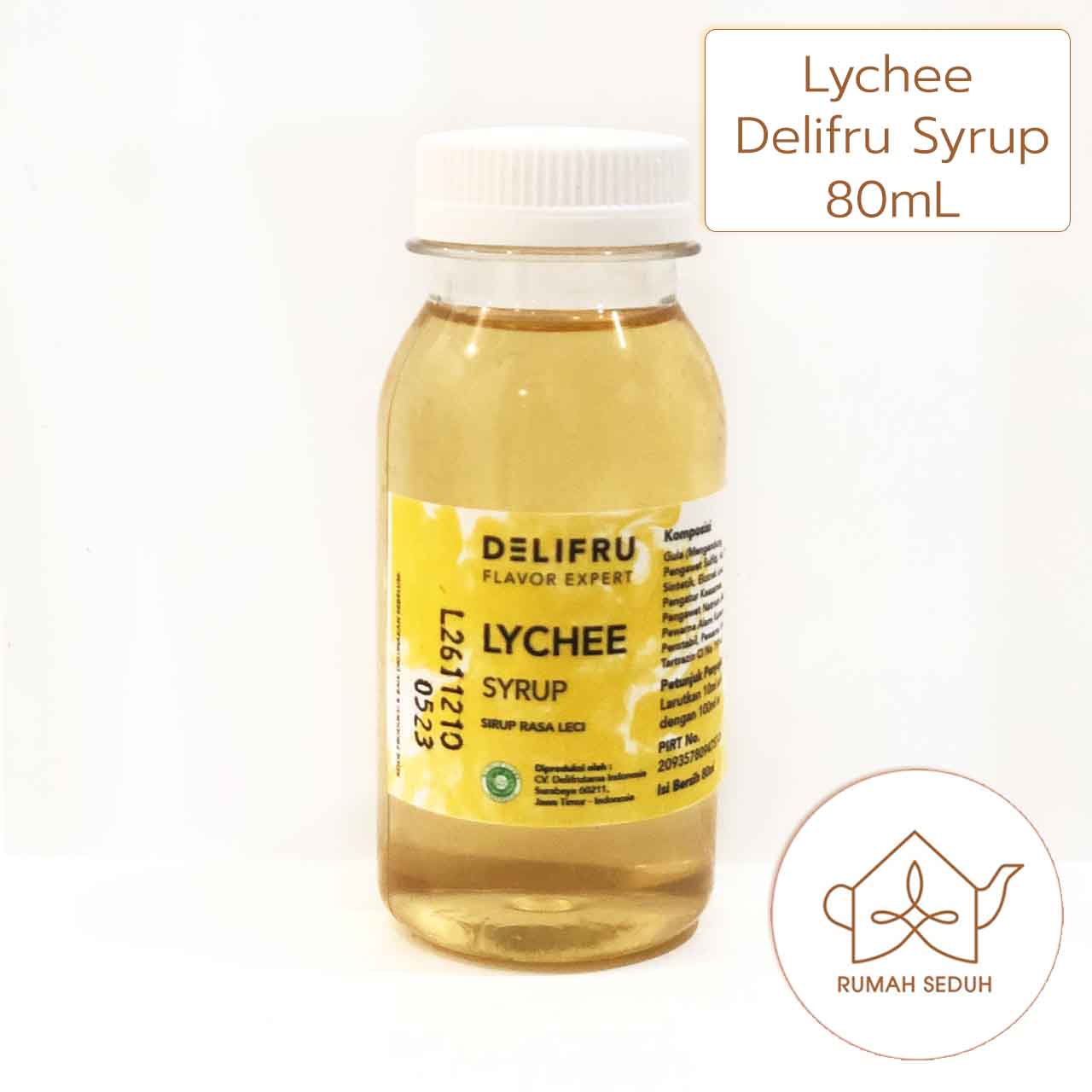 100mL Sirup Leci merk Trieste - Lychee Italian Premium Syrup Delifru ...