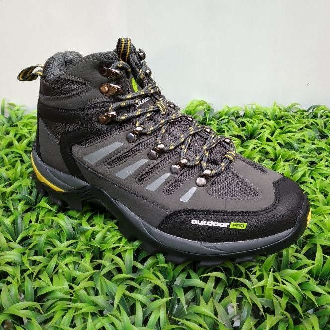 Sepatu Gunung/Sepatu Hiking Pria Outdoor Pro LYNK GREY 100% ORI ...