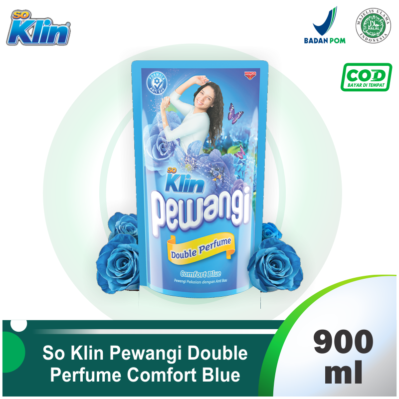 So Klin Pewangi Comfort Blue 900ml - Kemasan Pouch | Lazada Indonesia