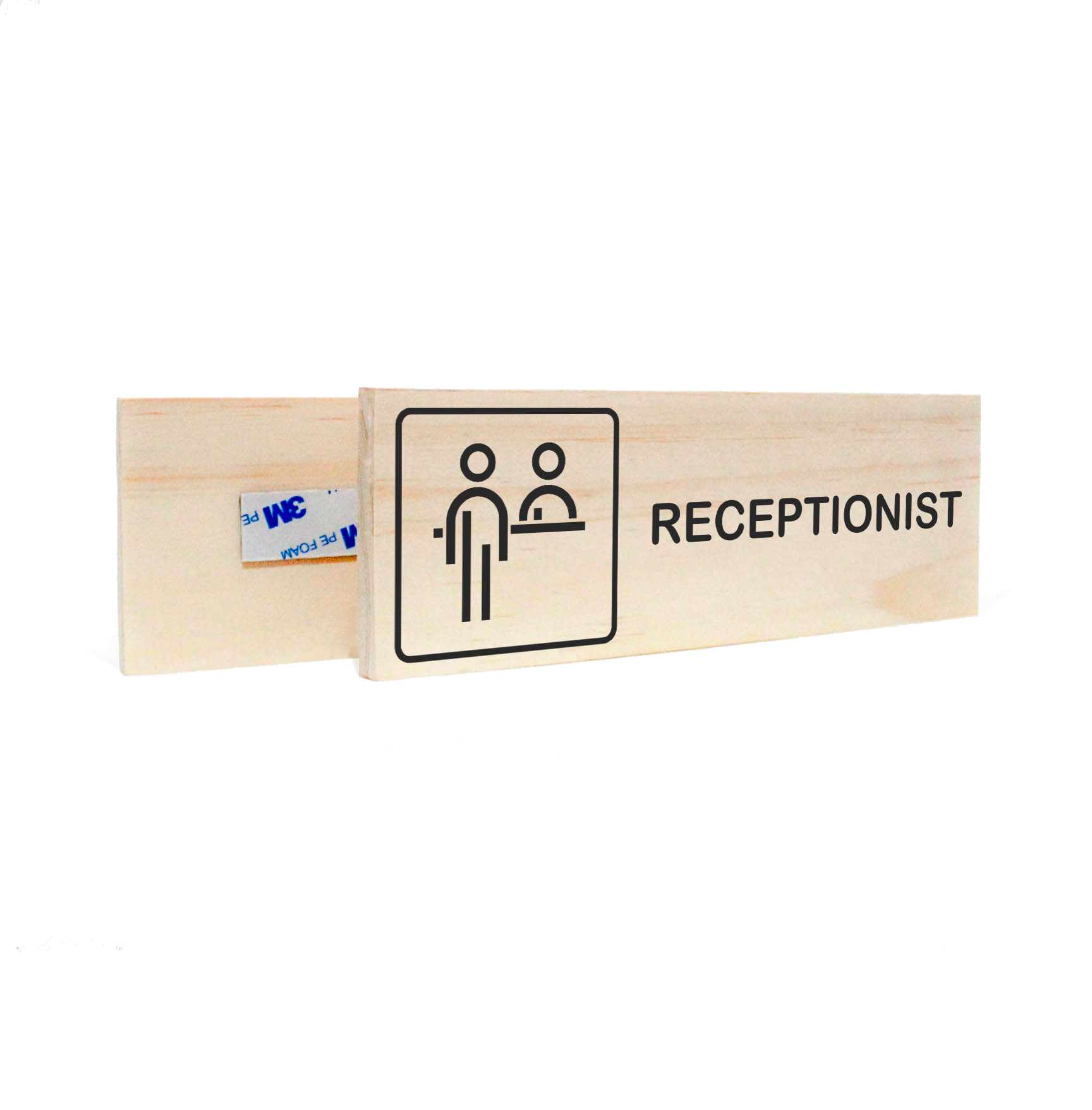 tanda resepsionis - receptionist area wall signage - receptionist ...
