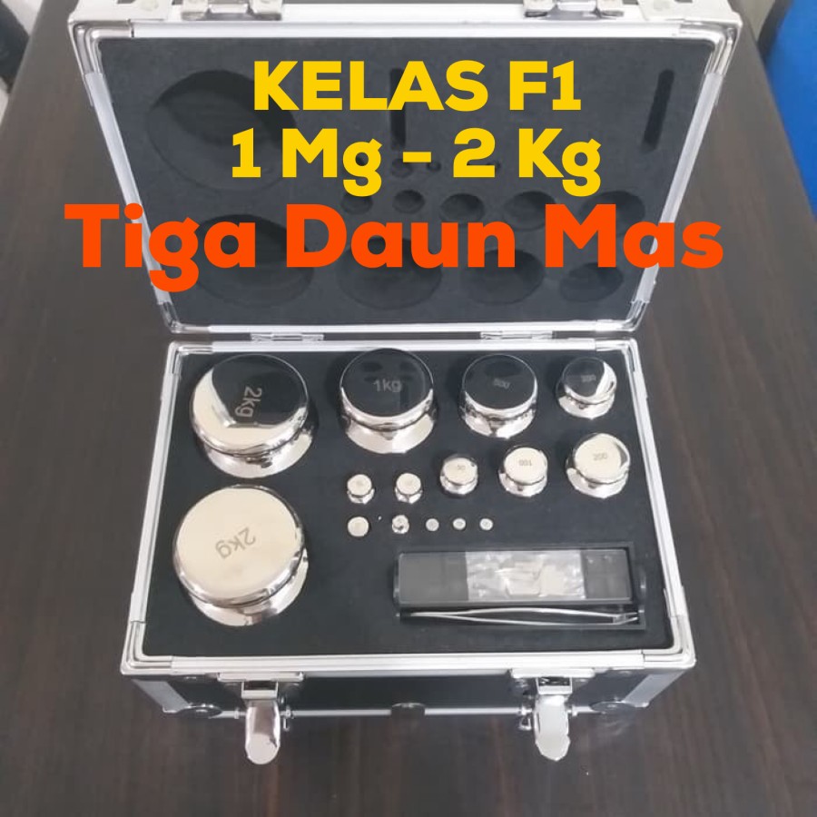 Batu timbangan Set kelas F1 1 Mg - 2 Kg / Anak Timbangan Set Kelas F1 ...
