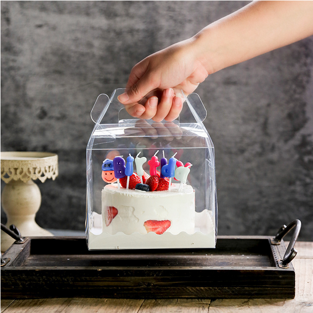 Box Kue Box Cake Transparan Kotak Souvenir Plastik GoodieBag 1122-191 ...