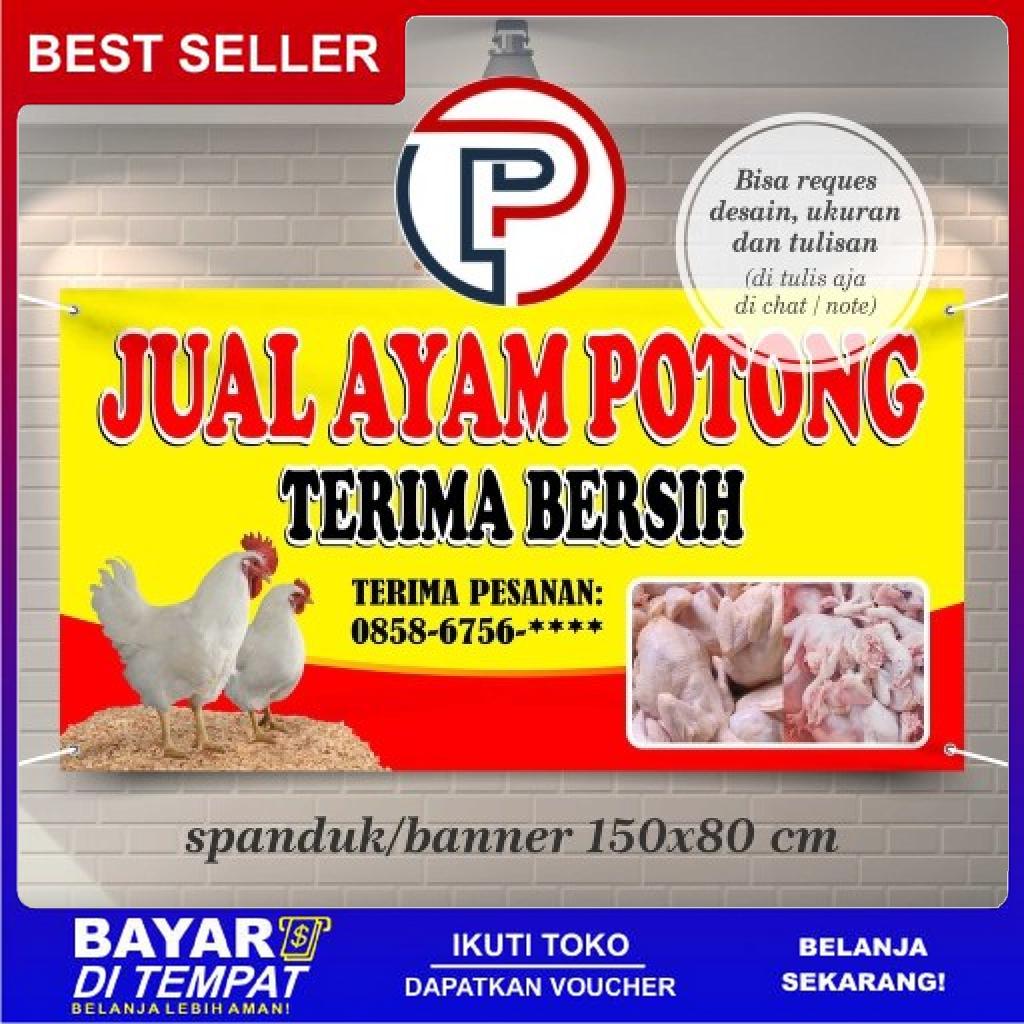 SPANDUK, BANNER AYAM POTONG | Lazada Indonesia