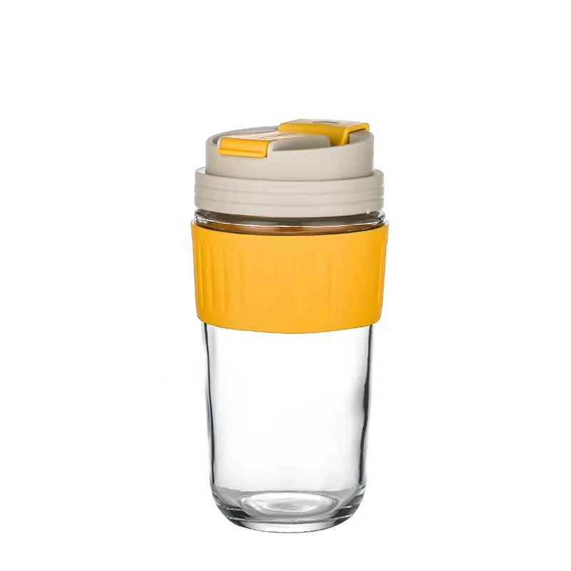 Botol Kaca / Tumbler Gelas Kaca 2 in 1 /Botol Minum Kaca BPA FREE ...