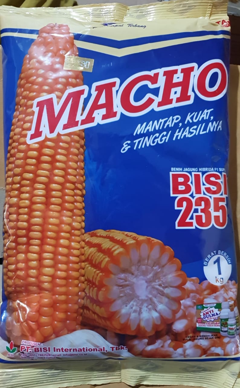 Benih Jagung Hibrida BISI-235 Macho Cap KAPAL TERBANG 1kg | Lazada ...