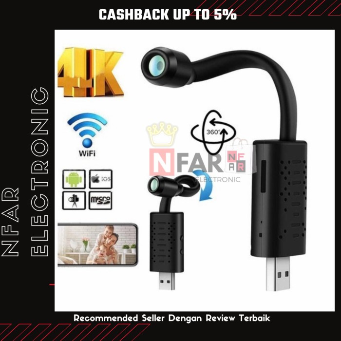 Kamera Tersembunyi Mini HD 1080p Model USB Flexible Spy Camera CCTV HD ...