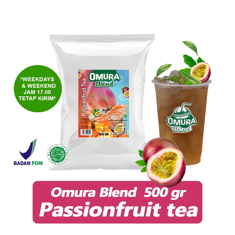 OMURA Blend Bubuk Minuman Rasa Passion Fruit Tea / Teh Markisa Powder ...