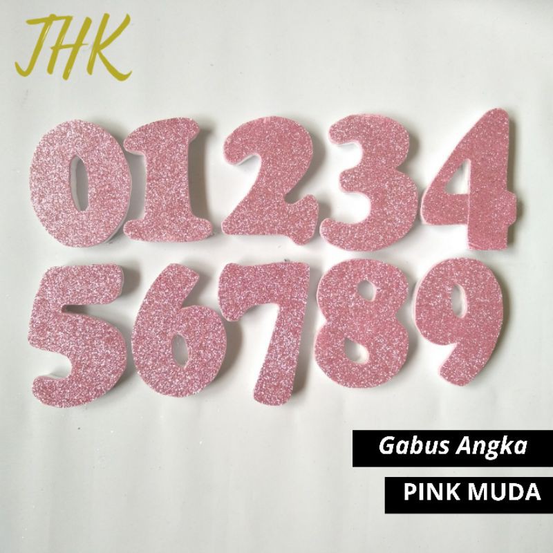 Gabus angka glitter lilin ulang tahun | Lazada Indonesia