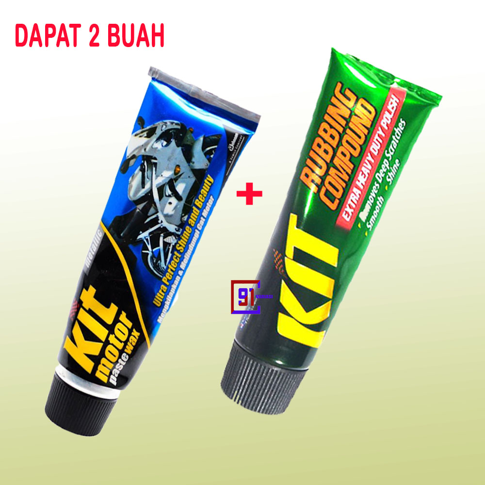PAKET Kit Paste Wax Metallic pengkilap Body Motor cat metalik + KIT ...