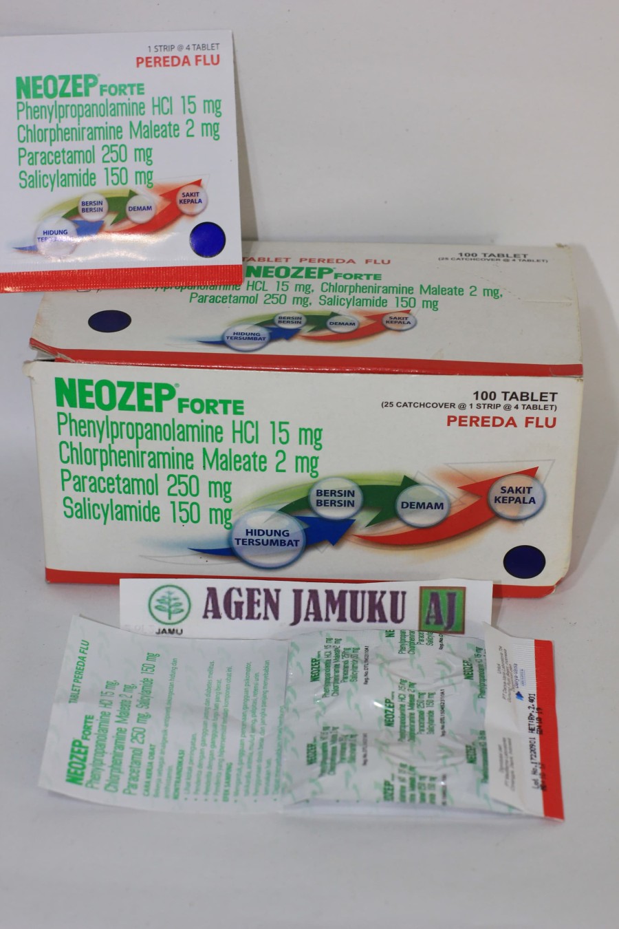 NEOZEP FORTE TABLET - 1 STRIP ISI 4 | Lazada Indonesia