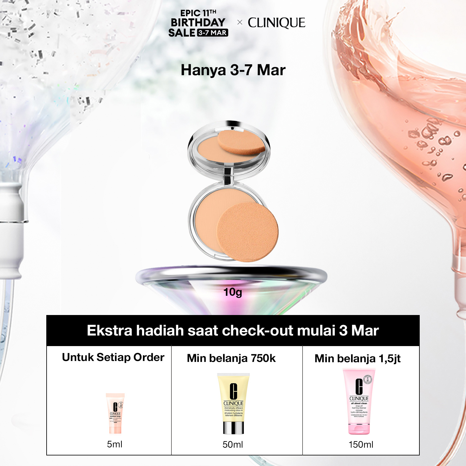 Clinique Superpowder Double Face Makeup 10gr - powder - bedak - compact ...